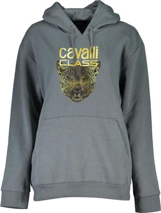Cavalli Homme, Sweatshirts et sweats &agrave; capuche, Gris, Taille: XL Sweat &agrave; Capuche avec Logo Gris