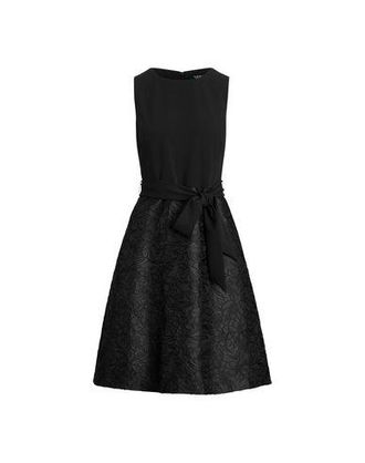 Ralph Lauren PRINTED GEORGETTE ALETHEO SLEEVELESS EVENING DRESS