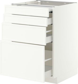 IKEA METOD / MAXIMERA Unterschr auszb Arbeitsfl/3 Schubl