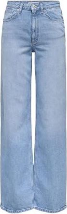 Only Onljuicy Hw Wide Leg Rea141 DNM Noos, Bleu Jeans Clair, 32W x 32L Femmes