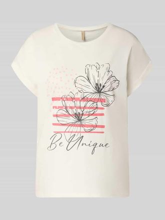 Soyaconcept T-Shirt mit fixiertem &Auml;rmelaufschlag Modell RINA
