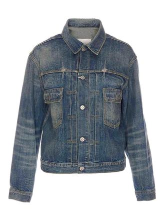 Maison Margiela Veste En Jean - Bleu