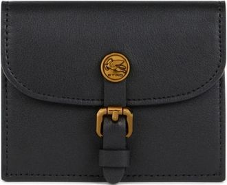 Etro Femme, Accessoires, Noir, Taille: ONE Size Porte-cartes Pony en cuir