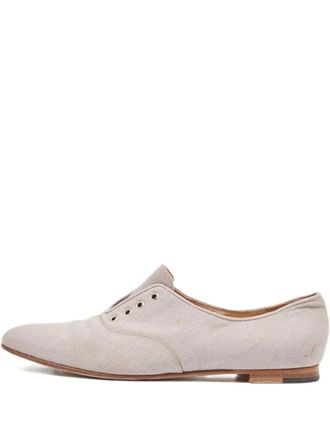 Manolo Blahnik chaussures à détails doeillets pre-owned - Tons neutres