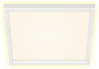 Briloner Leuchten - LED Deckenleuchte, Deckenlampe inkl. Backlight-Effekt, 22 Watt, 3.000 Lumen, 3.000 Kelvin, Weiß, 422x422x40mm (LxBxH)