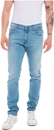 Replay Herren Jeans Mickym Slim-Fit mit Power Stretch, Light Blue 010 (Blau), 27W / 32L
