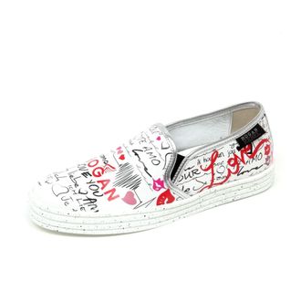 Hogan Slip On Schuh Love Print - - Shoes - Damen - Wei&szlig; - 36 EU