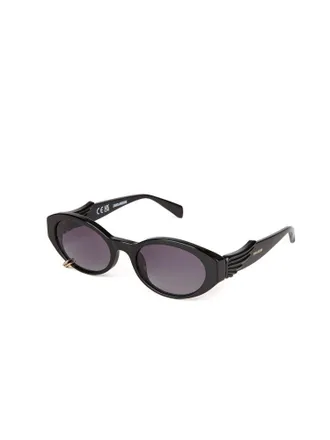 Zadig&Voltaire SZV502V Oval Acetate Sunglasses - Black