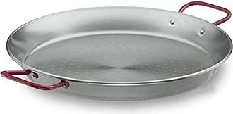 Lacor Lacor - 63637 - Plat à Paella en Tôle / Acier - 36 cm, Noir