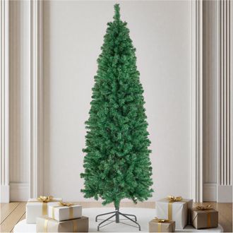 TecTake K&uuml;nstlicher Weihnachtsbaum, naturgetreu, Weihnachtsbaum mit biegsamen Zweigen, volumin&ouml;ses Nadelkleid, pflegeleicht, stabil, einfacher Aufbau, Tannenb