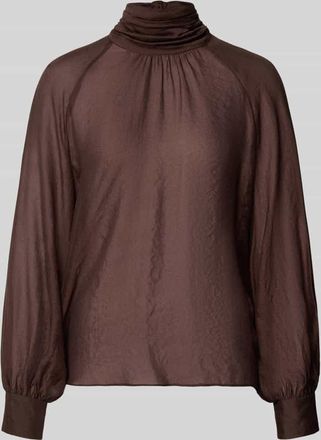Christian Berg Cocktail Regular Fit Bluse aus Viskose-Mix mit Stehkragen