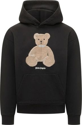 Palm Angels Homme, Sweatshirts et sweats &agrave; capuche, Noir, Taille: M Bear Regular Sweat &agrave; capuche