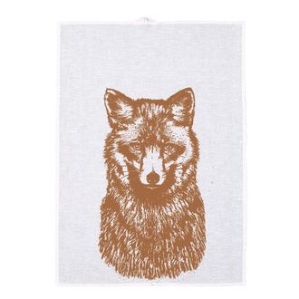 Frohstoff Geschirrtuch Fuchs Cognacbraun - 52% Leinen / 48% Baumwolle 50 x 70cm