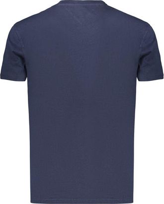 Tommy Hilfiger Logo-Print Cotton T-Shirt - Navy