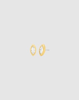 Michael Kors Ohrstecker mit marquise-f&ouml;rmig gefasster Fassung in Gold