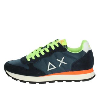 Sun 68 Unisex Tom Fluo Sneaker, Navy Blue, 41 EU