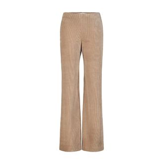 Raffaello Rossi Femme, Pantalons, Brun, Taille: 46 FR Pantalon en velours côtelé à taille élastique