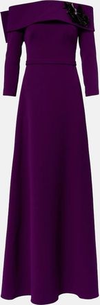 SAFiYAA Verzierte Robe Lunelle aus Cr&ecirc;pe