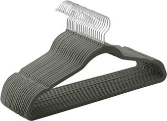 Songmics Kleiderb&uuml;gel Samt, 20er Set, B&uuml;gel, Jackenb&uuml;gel, 41,5 cm breit, Anzugb&uuml;gel, d&uuml;nn, gut belastbar, um 360&deg; drehbarer Haken, f&uuml;r M&auml;ntel, Hemden und Anz&uuml;g