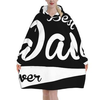 Generic Sweat &agrave; capuche &laquo; Best Cat Dad Ever &raquo; pour femmes et hommes adultes surdimensionn&eacute;s pour une couverture douce et chaude