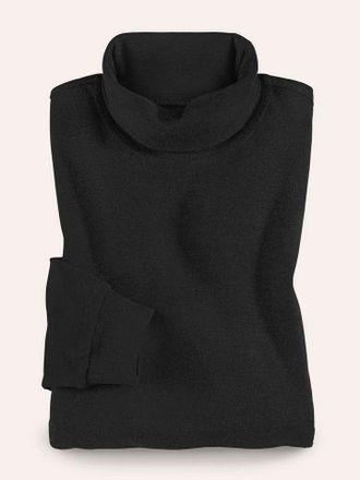 Walbusch Langarmshirt Herren Rollkragen-Shirt Langarmshirt supergek&auml;mmte Baumwolle Enzymgewaschen, feine Rippenstruktur, formstabil, pflegeleicht