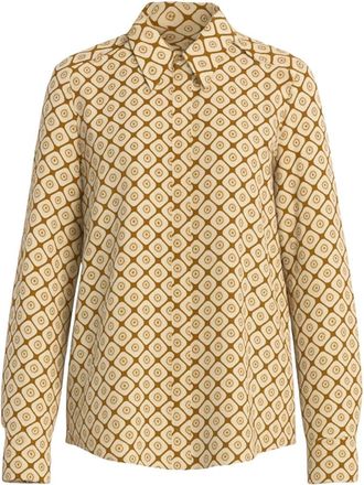 iBlues Femme, Blouses et Chemises, Beige, Taille: 40 FR Printed Shirt