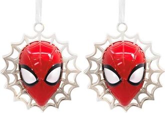 Hallmark Spiderman Premium Metall Ornament Marvel Baumschmuck Disney H&auml;ngende Ornament Weihnachten Geschenke f&uuml;r Weihnachten (Packung mit 2)