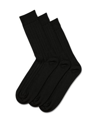 CHARLES TYRWHITT 3er-Pack Socken mit Merino Wolle - Schwarz