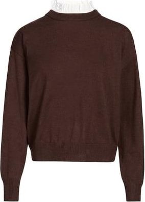 Suncoo Pull droit &agrave; col victorien amovible