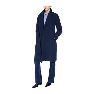 Lola Casademunt Trench technique matelass&eacute; fin - Femme - Manteaux - Bleu - Taille: 42 FR