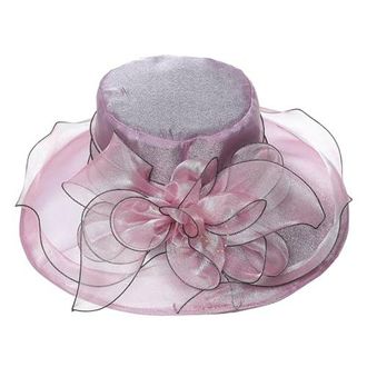 Generic Chapeau de plage pliable pour homme et femme en maille avec chapeau de soleil et de randonn&eacute;e, violet, Taille unique