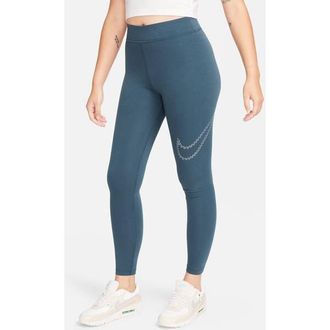 Nike Damen Tight W NSW PE SHINE HR TGHT