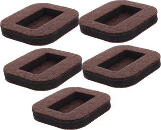 Lurrose 5stücke Filzgleiter Für Möbelrollen Stuhlgleiter rutschfest Möbelrollenstopper Filz Kappen Für Hartholzböden Und Teppiche Rollenschutz Für Stühle