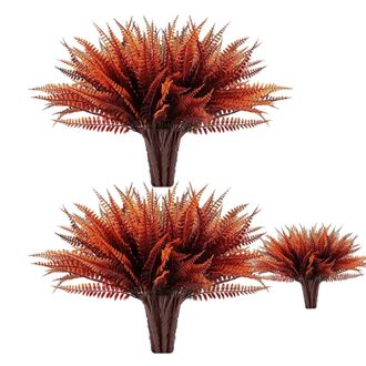 Generic Boston Ferns Künstliche Farne - 2 Stück künstliche grüne Farne für Zuhause, künstliche Farne im Topf | für den Innenbereich, dekorativ, für Regal oder