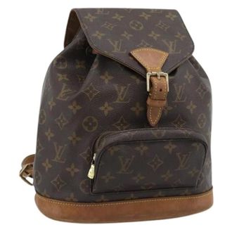 Louis Vuitton Pre-owned Montsouris MM Backpack - Femme - Pre-owned - Brun - Taille: ONE Size