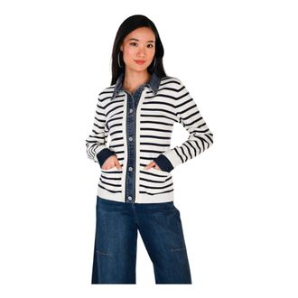 Frank Lyman Design Strickjacke 264855 - - Knitwear - Damen - Blau - L