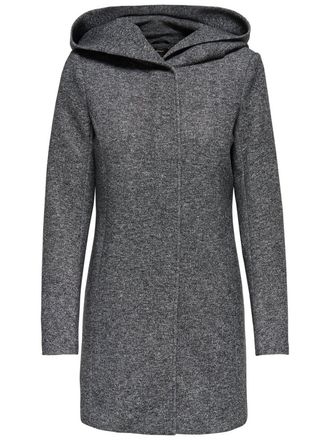 Only Damen-Woll-Mantel onlSedona Light Coat OTW, Gr&ouml;&szlig;e:XXL, Farbe:Dunkelgrau