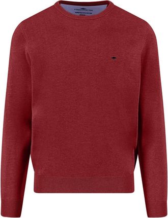 Fynch-Hatton Feinstrickpullover Herren aus Baumwolle mit Rundhalsausschnitt Garnet red / 3XL
