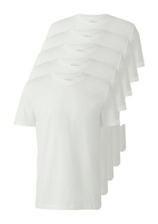 s.Oliver T-Shirt 5er Pack mit Rundhals