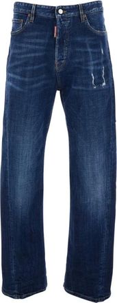 Dsquared2 Homme, Jeans, Bleu, Taille: M Jean cinq poches &agrave; effet d&eacute;lav&eacute;