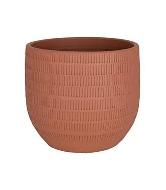 Artevasi Aura Pot, décoration dintérieur, Pot de Fleurs, avec Une Texture Unique, 16cm de diamètre, Terracotta
