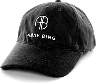 Anine Bing unisex, Accessoires, Noir, Taille: ONE Size Casquette de Baseball Classique avec Broderie du Logo