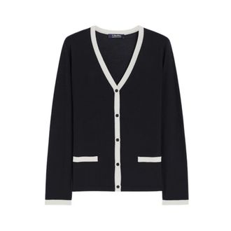 Max Mara Femme, Pulls, Bleu, Taille: 44 FR Kenya Cardigan