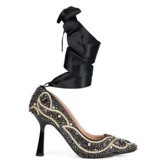 Alberta Ferretti Femme, Chaussures, Noir, Taille: 39 EU Escarpins avec &agrave; la cheville