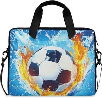 Alaza Sacoche pour ordinateur portable de 40,6 à 15,6 avec eau de flamme, sac pour ordinateur portable de 40,6 à 15,6 pouces - Sac à bandoulière pour homme 