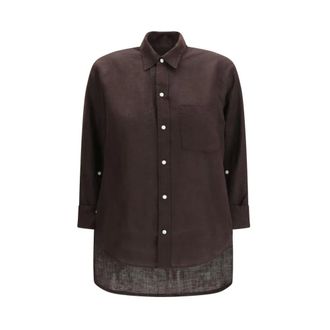 Citizens Of Humanity Femme, Blouses et Chemises, Brun, Taille: 40 FR Kayla Linen Shirt