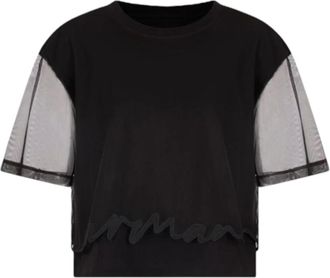 A|X Armani Exchange Femme, Tops, Noir, Taille: 44 FR T-shirt