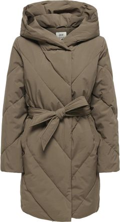 Jacqueline de Yong Jdyvillon Long Hood Belt Puffer Otw Hab