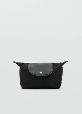 Mango Trousse de toilette combin&eacute;e en nylon de taille moyenne noir - Femme - Taille unique - MANGO