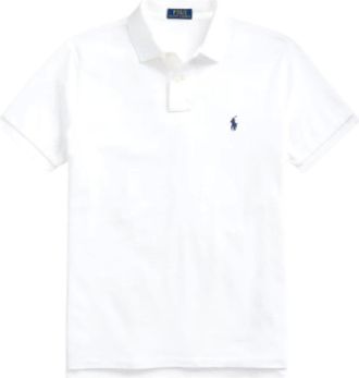 Ralph Lauren Homme, Tops, Blanc, Taille: XL Polo en piqu&eacute;